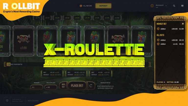 Comment jouer à la X-Roulette sur Rollbit
